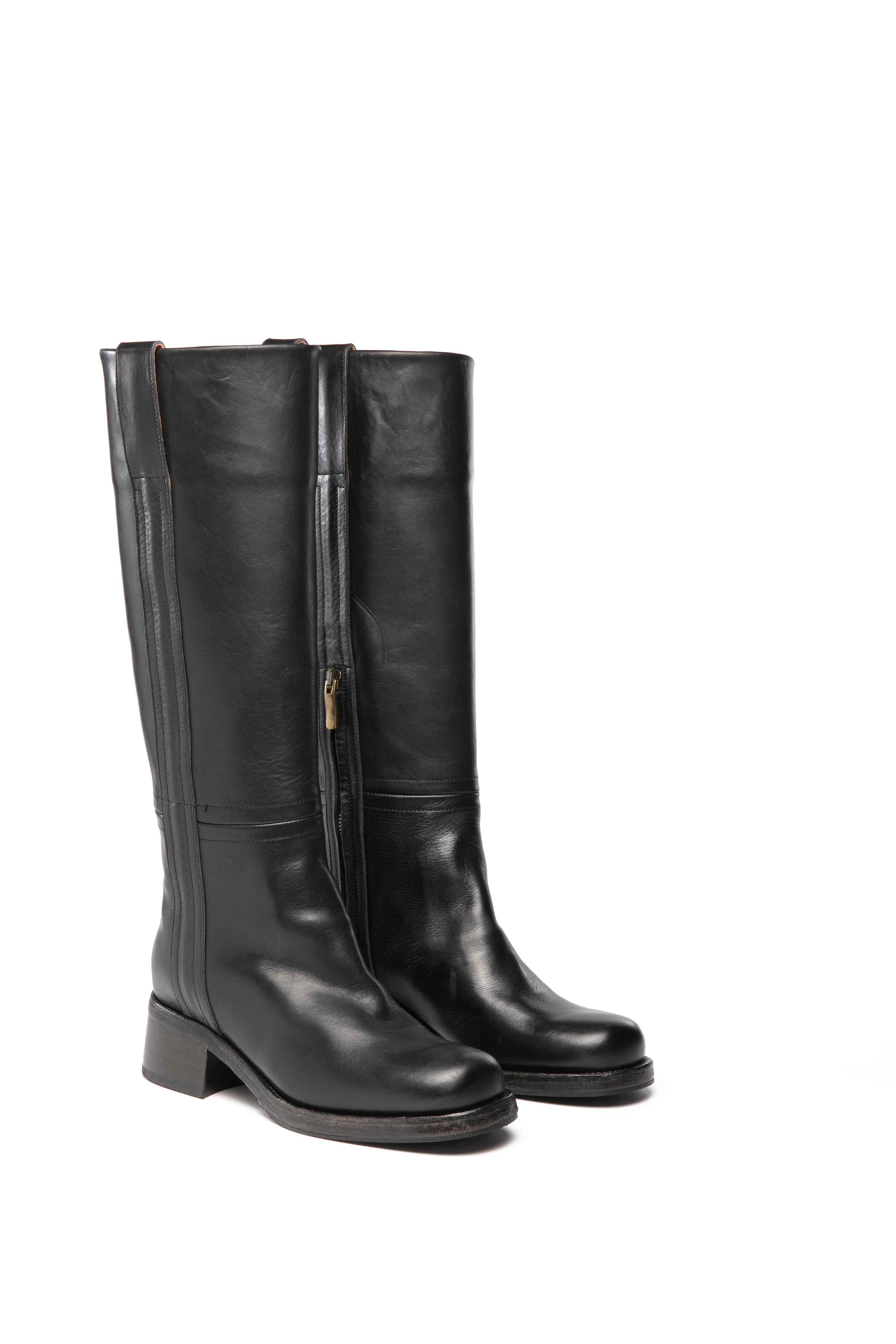 Over-the-knee calf leather boots - art. 21395 by Silvano Sassetti ...