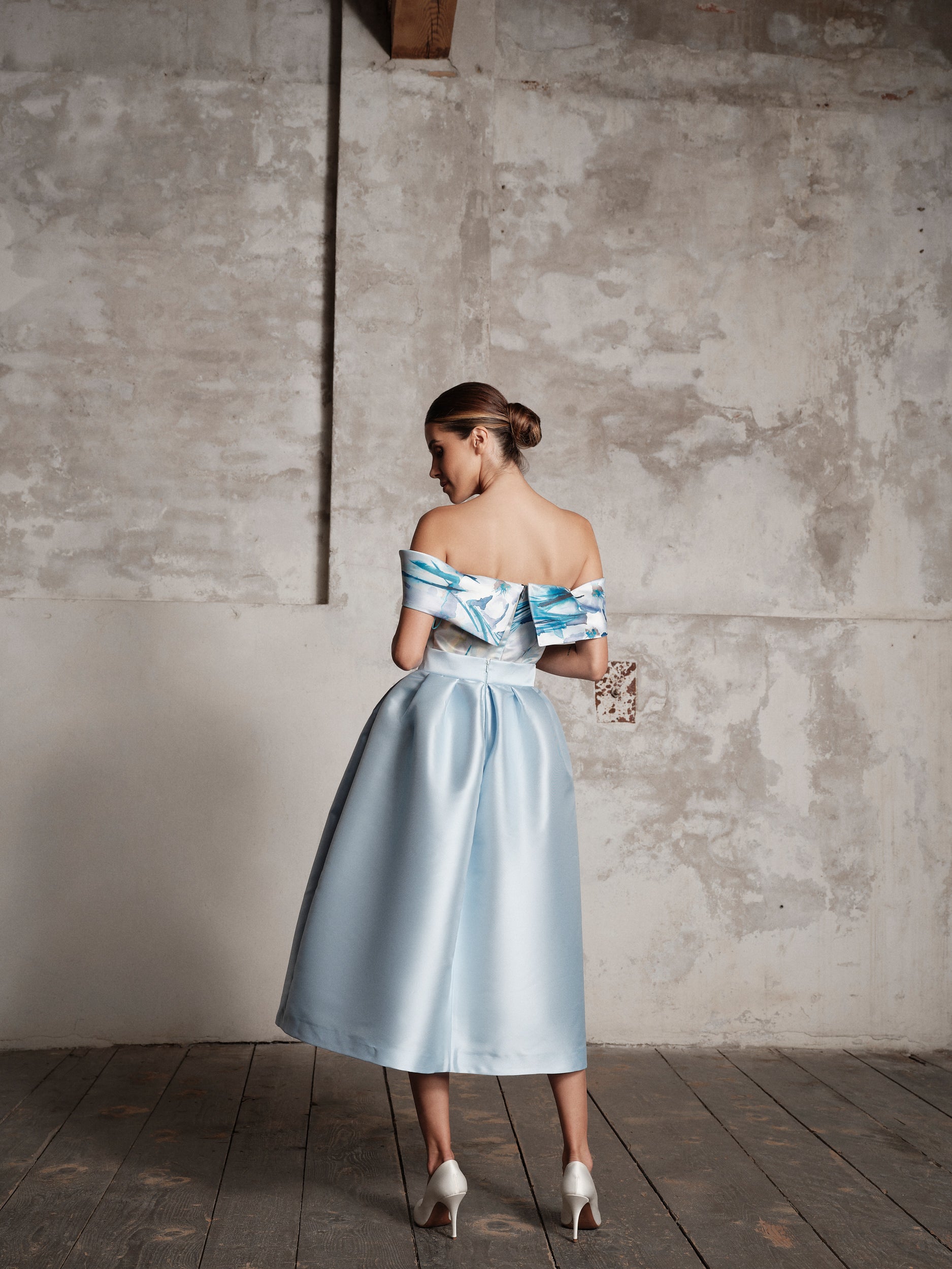 Top - Mikado Light Blue | Roberta Longo – VIAMADEINITALY