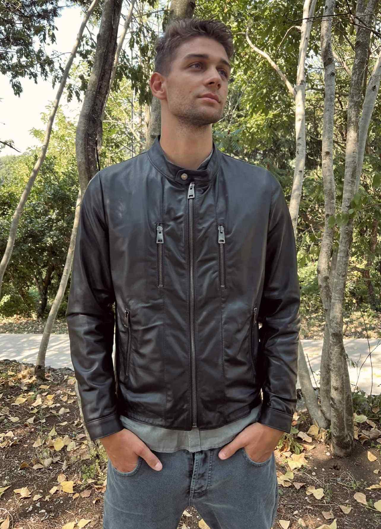 Leather Jacket “Mann” Men | ARIZONA 520 – VIAMADEINITALY